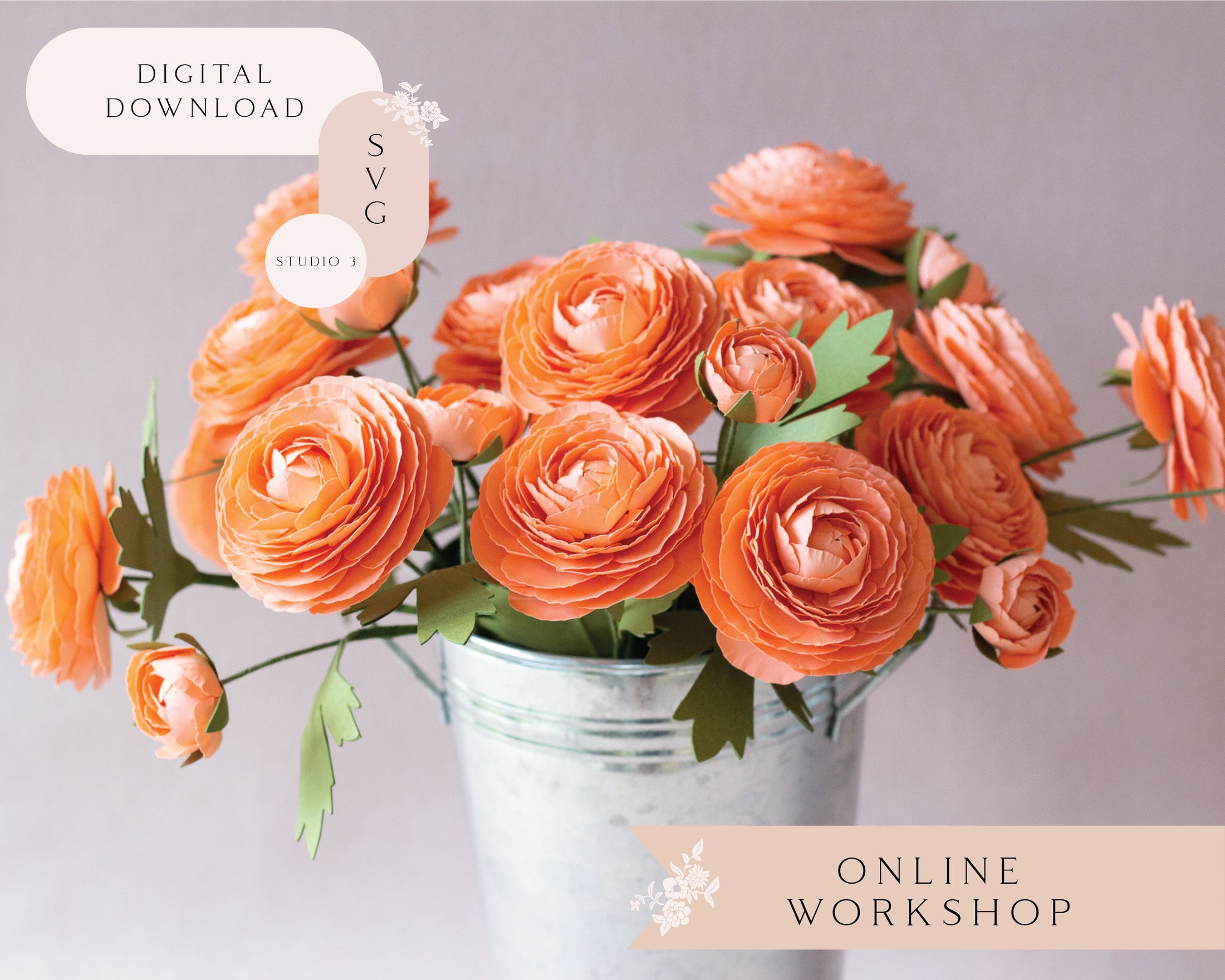 Paper Ranunculus Flower – Farren Celeste